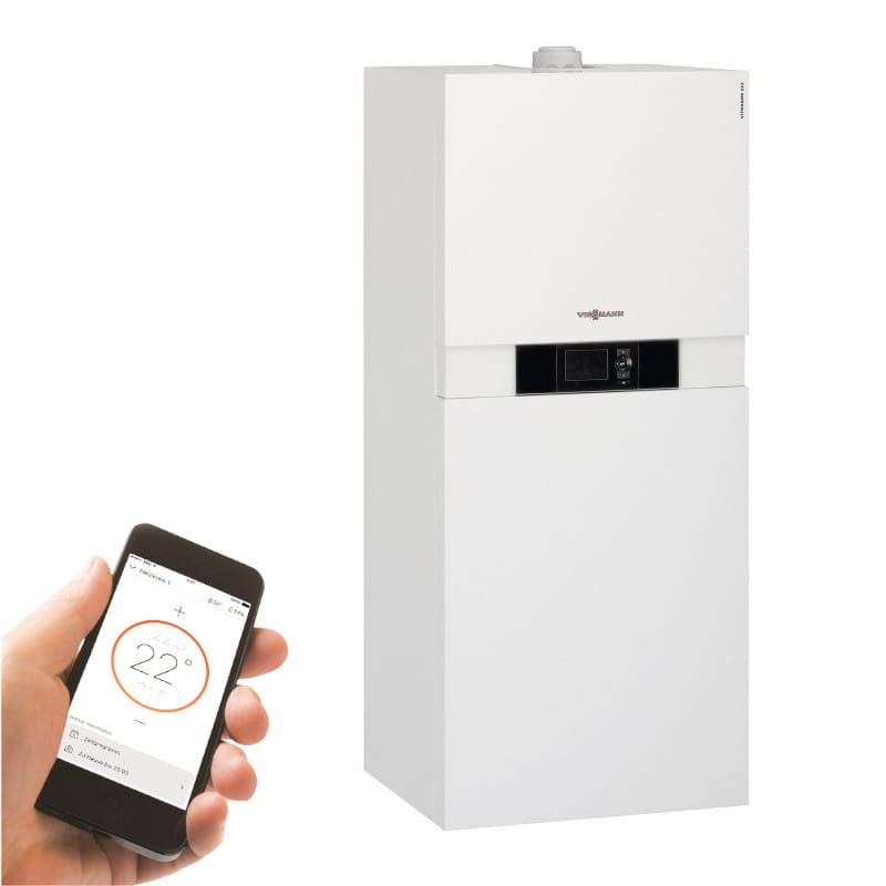 VIESSMANN KONDENSACYJNY KOCIOŁ VITODENS 222-F TYP B2SF 32 KW Z ...